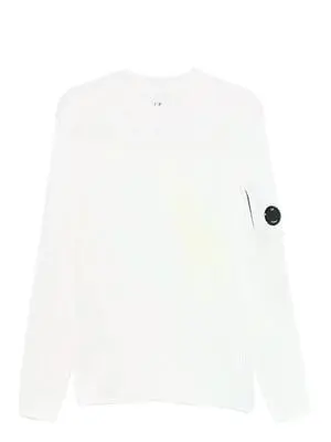 C.P. COMPANY Lens-embellished Jumper - White