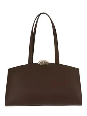 Benedetta Bruzziches Serena Clasp Shoulder Bag - Brown