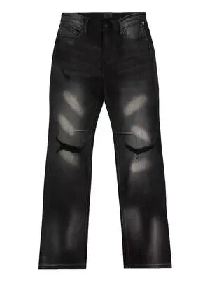 RtA Distressed Bootcut Jeans - Black