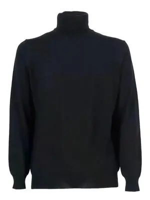KANGRA Turtleneck Wool Sweater - Black