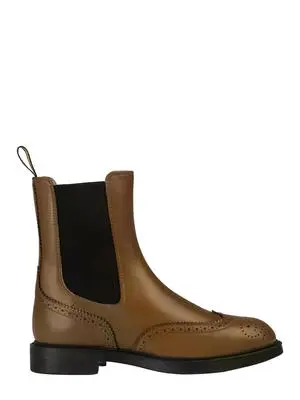 DOUCAL'S Leather Chelsea Boots - Brown