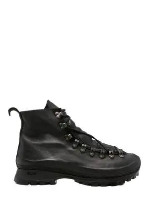 GUIDI Lace-Up Leather Boots