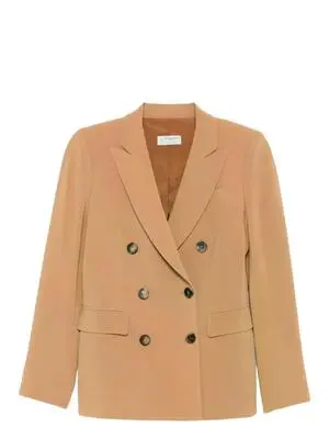 Alberto Biani Double-breasted Blazer - Brown