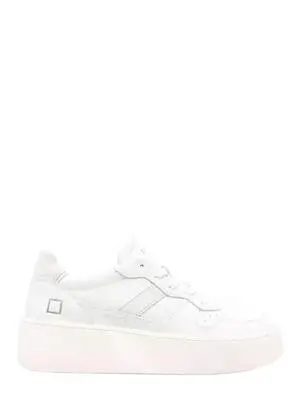 D.a.t.e. Leather Platform Sneakers - White