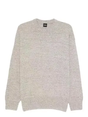 BOSS Speckled Wool Sweater - Neutrals
