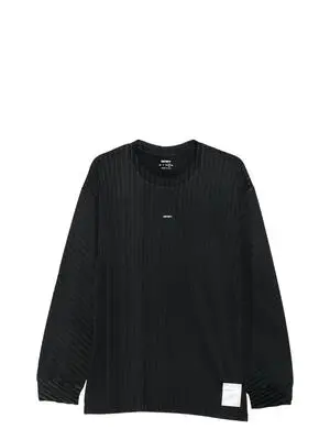 Satisfy Auralite™ Ribbed Long-sleeve T-shirt - Black