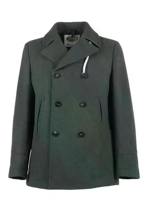CAMPLIN Double-breasted Wool-blend Coat - Grey