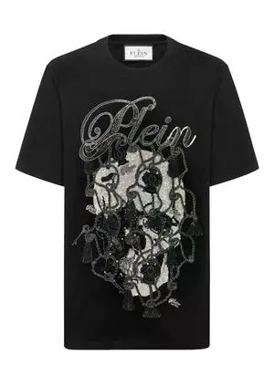 Philipp Plein Crystal-embellished T-shirt - Black