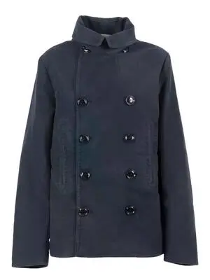 Aspesi Buttoned Double-breasted Jacket - Blue