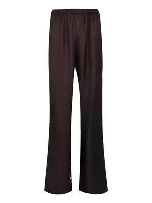 LOULOU DE SAISON Elasticated-Waist Silk Trousers