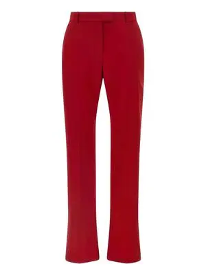 Alexander McQueen Pleated Trousers - Red