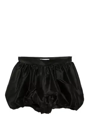Viktor & Rolf Bubble-hem Satin Shorts - Black