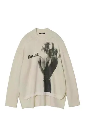 UNDERCOVERISM Graphic-print Long-sleeve Sweater - Neutrals