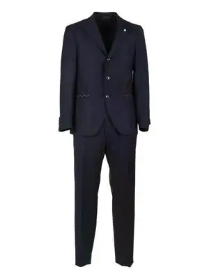 LUIGI BIANCHI MANTOVA Single-breasted Suit - Blue