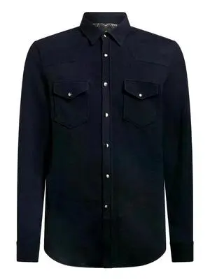 Etro Button-placket Flap-pocket Shirt - Blue