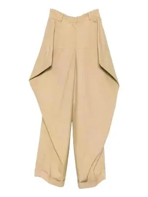 Viktor & Rolf Triangle-shaped Organic-cotton Trousers - Neutrals