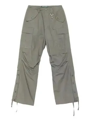Reese Cooper Wide-leg Cargo Trousers - Green