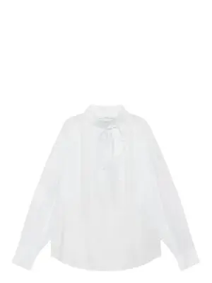 Malìparmi Sparkle Tie-neck Blouse - White