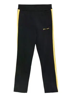 Palm Angels Logo-embroidered Side-stripe Track Pants - Black
