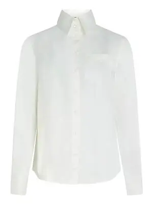 Karl Lagerfeld Embroidered-pocket Shirt - White