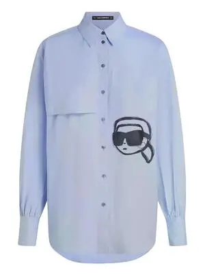 Karl Lagerfeld Ikon Print Shirt - Blue
