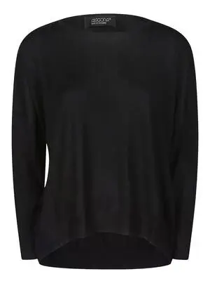 ARAGONA Boat-neck Wool Jumper - Black