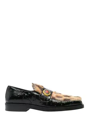 Martine Rose Square-toe Loafers - Black