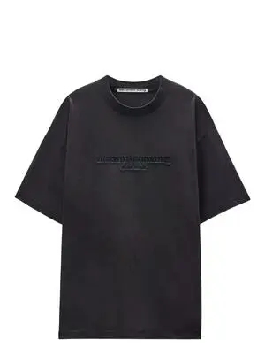 Alexander Wang Logo-patch Short-sleeve T-shirt - Grey