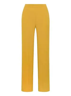 Malìparmi Pressed-crease Straight-leg Trousers - Yellow
