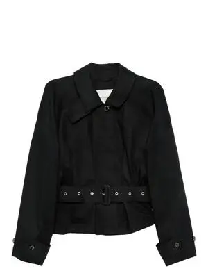 Viktor & Rolf Cotton Belted Raincoat - Black