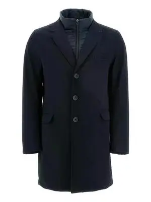 Herno Single-breasted Coat - Blue