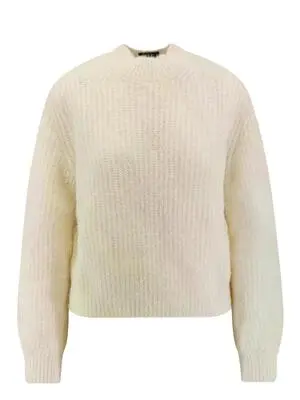 A.p.c. Ribbed Crew-neck Sweater - White