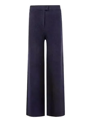 BLUGIRL Elasticated-waistband Wide-leg Trousers - Blue