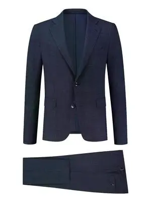 PAUL ZEIST Notched-lapel Single-breasted Suit - Blue