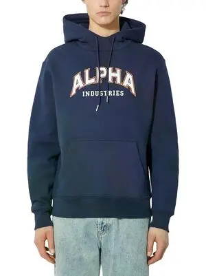 ALPHA INDUSTRIES Logo-Print Hoodie