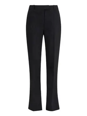 Alexander McQueen Pressed-crease Trousers - Black