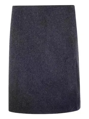 P.a.r.o.s.h Wool A-line Skirt - Grey