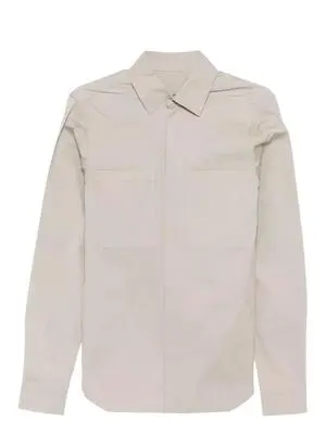 Rick Owens Long-sleeve Pocketed Shirt - Neutrals
