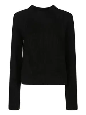 Loulou De Saison Cosmo Ribbed Cashmere Sweater - Black