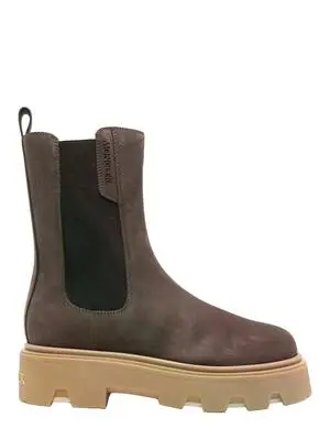 Moncler Elastic-panel Chelsea Boots - Brown