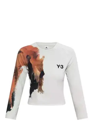 Y3 Logo-print T-shirt - Neutrals