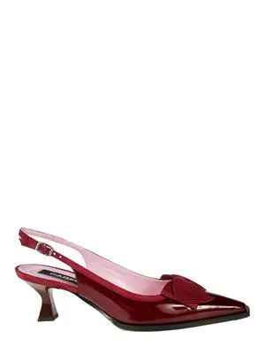 CAREL Bow-detail Slingback Pumps - Red