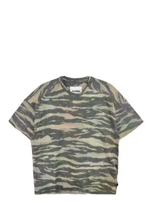 JIL SANDER Camouflage-print T-shirt - Green