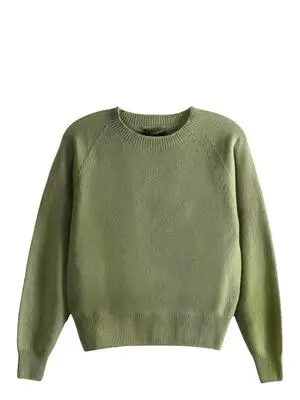 MARGARET HOWELL Raglan-sleeve Cashmere Sweater - Green