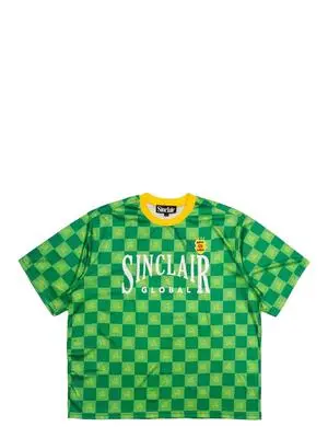 SINCLAIR Checkerboard-pattern T-shirt - Green