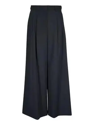 TWP Avery Pleated Palazzo Pants - Black