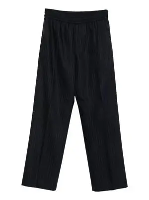 GOLDEN GOOSE Pinstripe Elasticated-waist Trousers - Blue