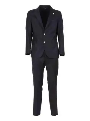 TOMBOLINI Notched-lapel Single-breasted Suit - Black