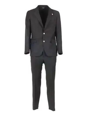TOMBOLINI Notched-lapel Single-breasted Suit - Black