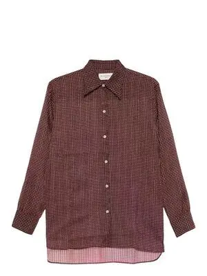 Officine Générale Geometric-print Shirt - Red